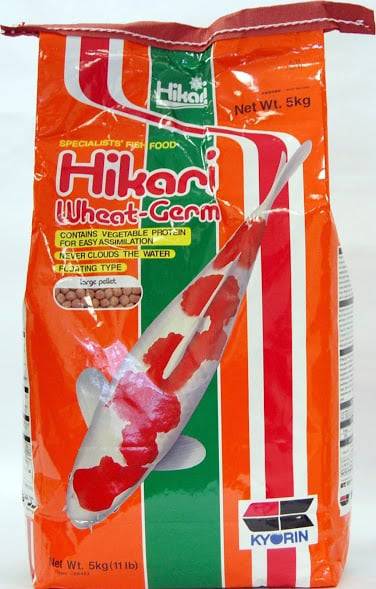 Hikari Wheat Germ Koi & Fish Food Diet - Large Pellets - 11 lbs ...