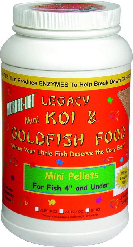 Microbe-Lift Legacy Mini Pellets Koi & Goldfish Food - 6 lbs. | Ponds ...